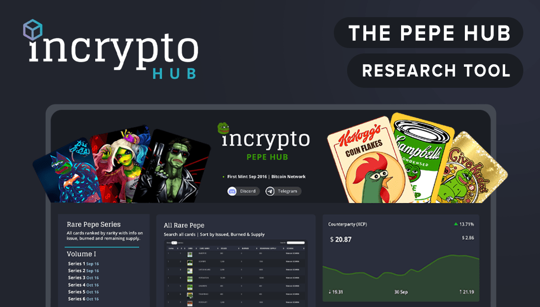 Rare Pepe » InCrypto Hub Dashboard